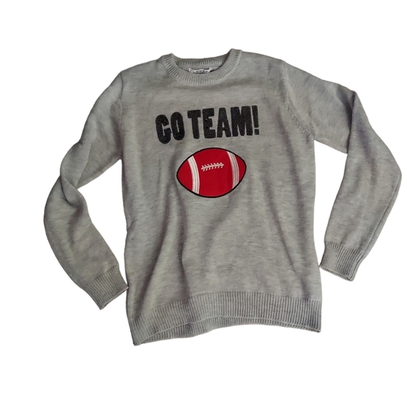 Poof! | Sweaters | Final Sale Poof New Go Team Sweater Large | Poshmark